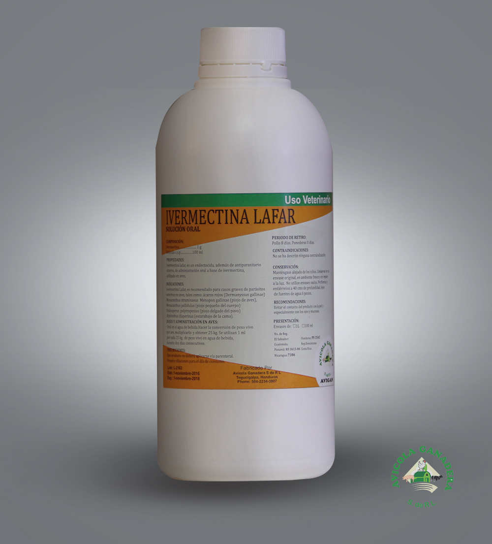 IVERMECTINA LAFAR (CONTROL DE PIOJOS) - AVIGAN HN